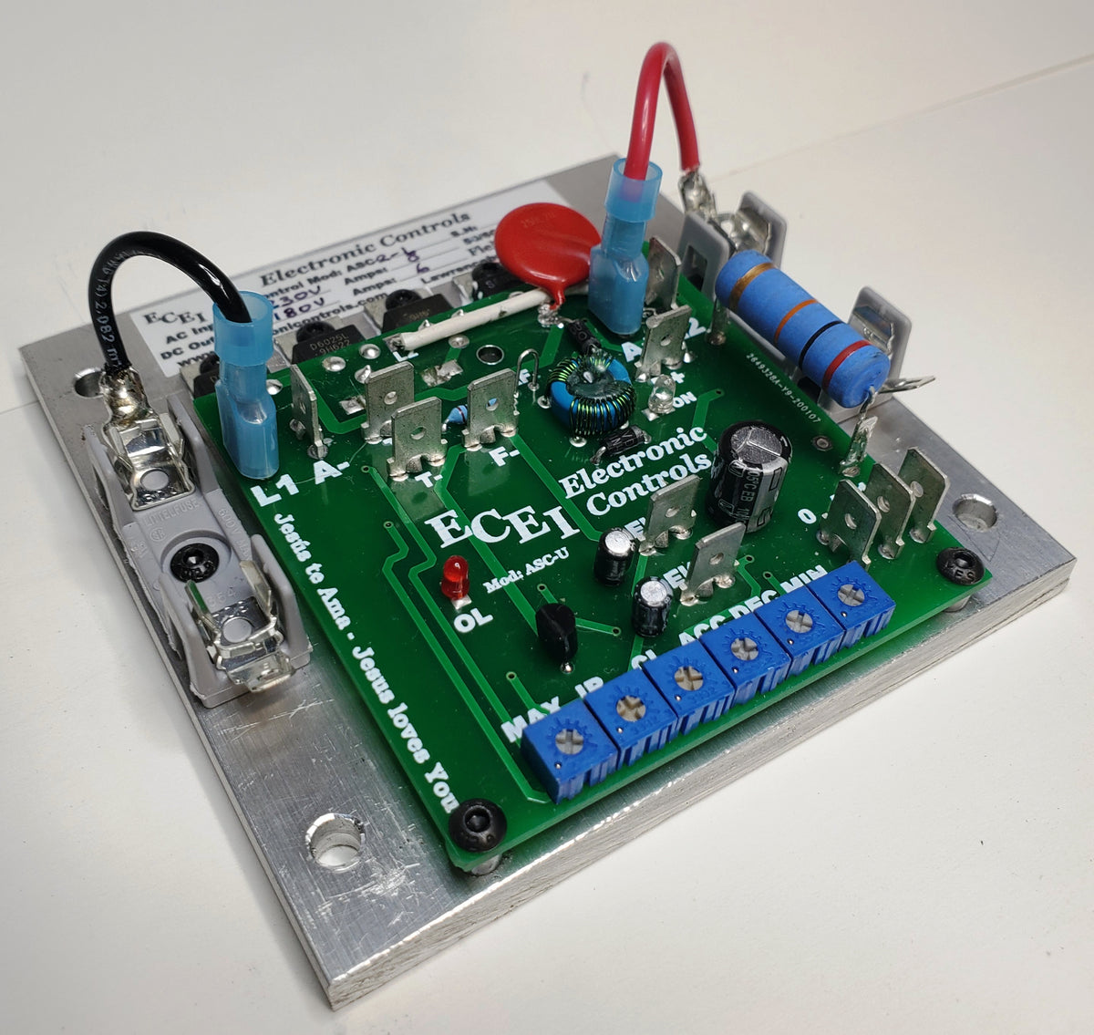 DC Speed Control for 1/2HP-180V DC Motors, Model: ASC2-0.5, Chassis ...